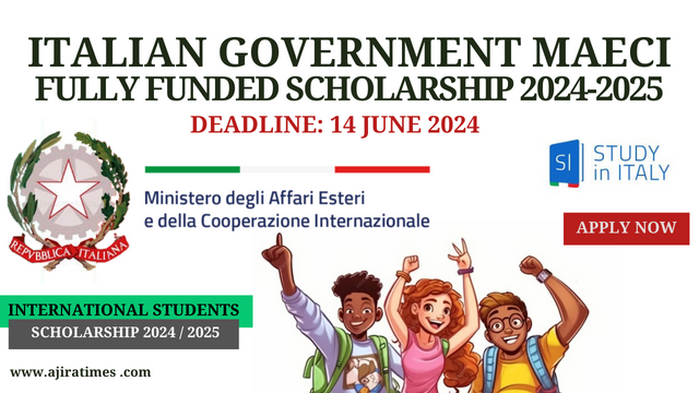 Government of Italy MAECI Scholarship 2024-2025