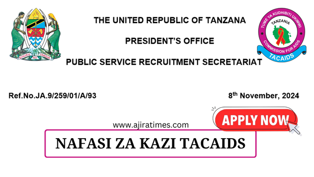 Tanzania Commission for AIDS (TACAIDS) Vacancies 2024