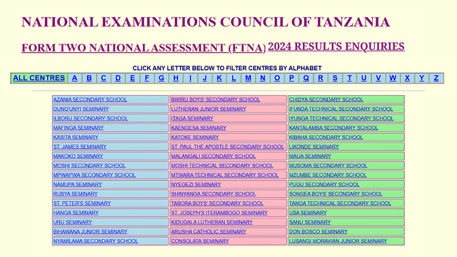 Matokeo ya Kidato cha Pili 2024/2025 Released Check OUT